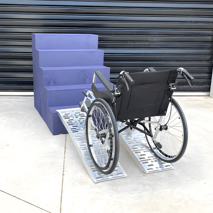 Heeve 1800mm Aluminium Curved Multi-Use Loading Ramps H0025 - Bunnings ...