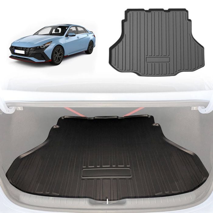 AUSGO Boot Liner for Hyundai I30 Sedan 2020-Onwards Cargo Trunk Mat ...