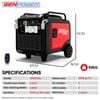 GENPOWER 8.5kW Peak 8.2kW Inverter Generator, Push Button & Remote ...