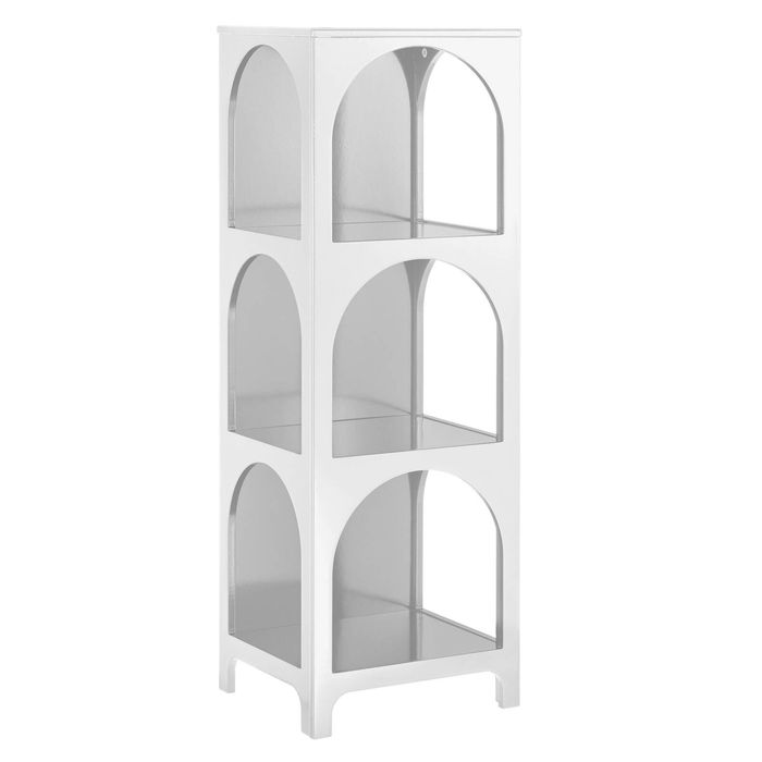Hope Open Shelf Display Unit 3 Tier White - Bunnings Australia