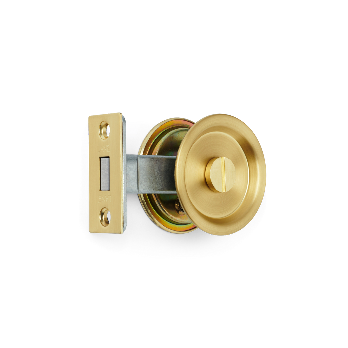 LANE Cavity Slider Set Privacy Brushed Brass L537972 - Bunnings Australia