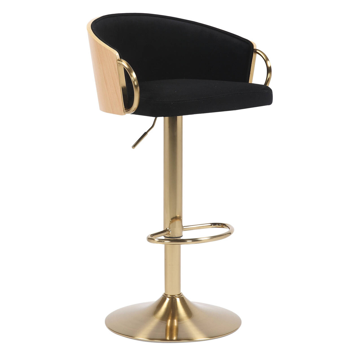 Midnight Gold Gas Lift Bar Stool - Bunnings Australia