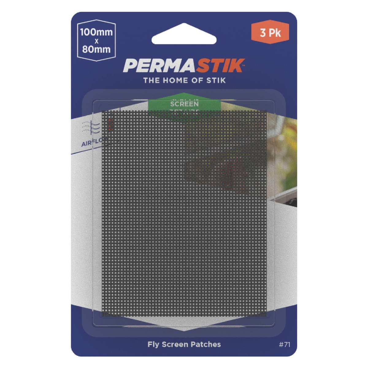Permastik 100 x 80mm Adhesive Screen Patches - 3 Pack - Bunnings Australia