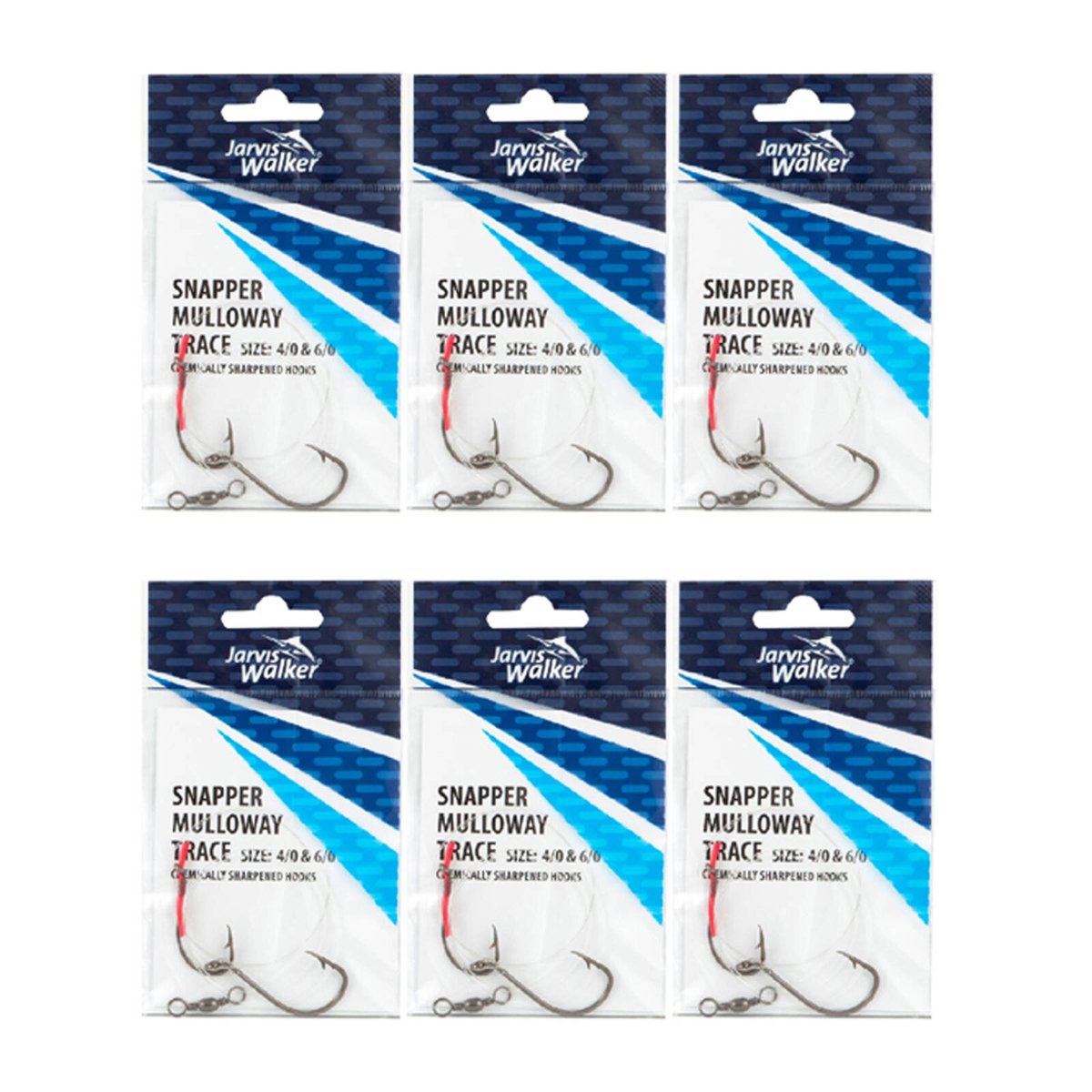6x Jarvis Walker Tangle Free Flathead Rig Hooks - Bunnings Australia