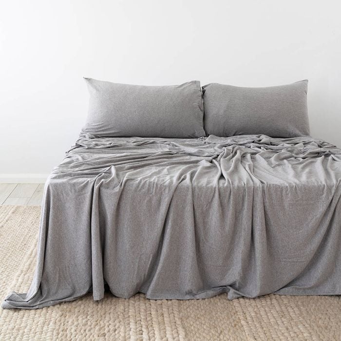 Bambury Bedt Organica Sheet Set - Grey - Bunnings Australia