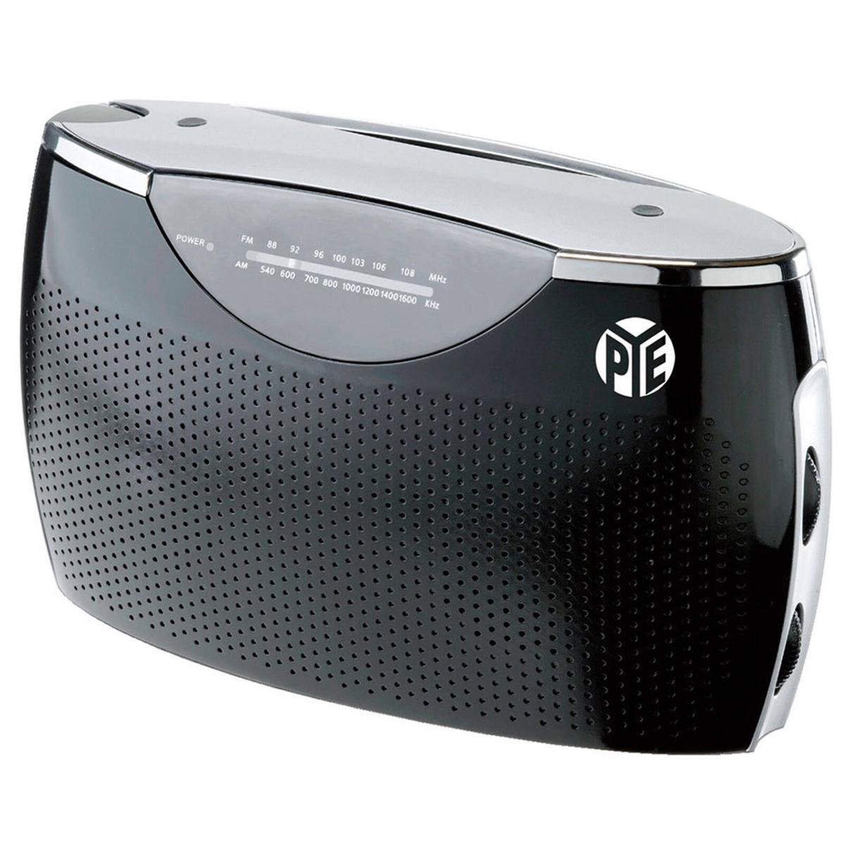 Black Portable AM/FM Radio w/ Built In Speaker - Bunnings Australia