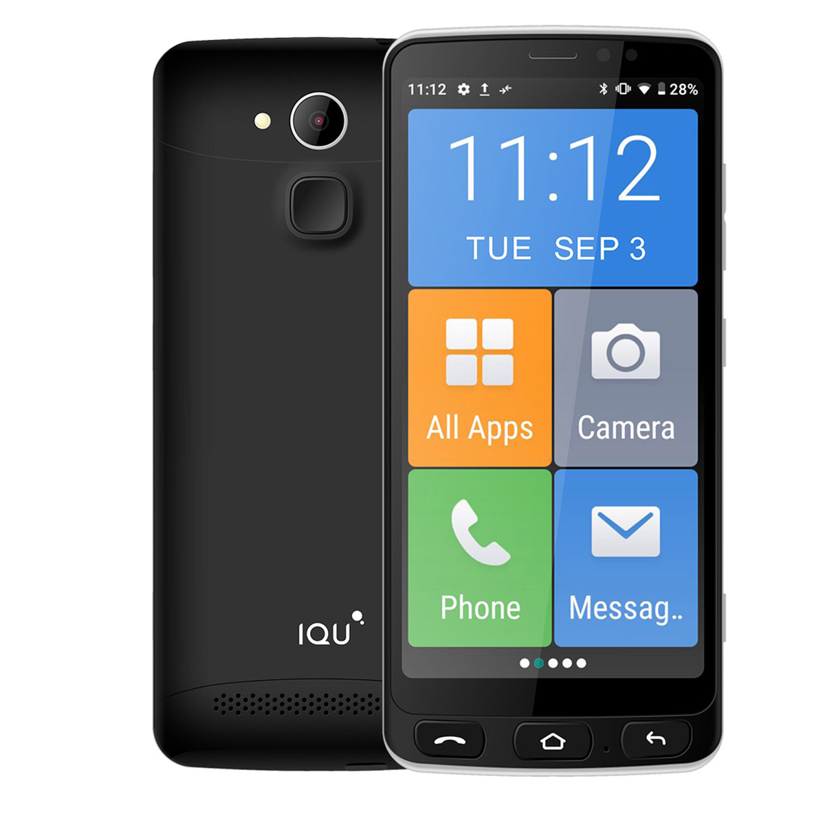 IQU SmartEasy Q50 Seniors Smartphone - Black - Bunnings Australia
