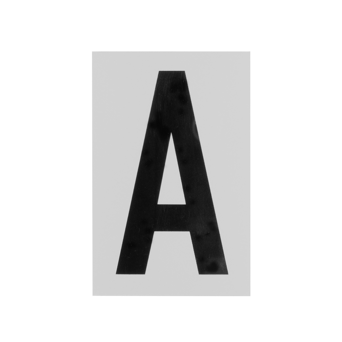 Sandleford 85mm Silver / Black Self Adhesive Letter A - Bunnings Australia