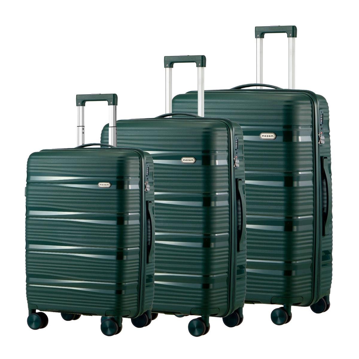 Mazam 3PCS Luggage Suitcase Trolley Set Travel PP Case TSA Lock Storage ...