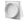 Blauberg 150mm White Weatherproof Exterior Wall Cowl - Bunnings Australia