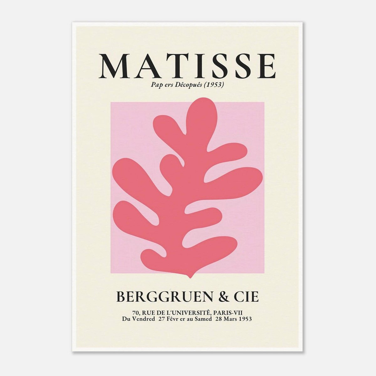 Galrie Henri Matisse Exhibition Print - Captivating Art at Berggruen ...