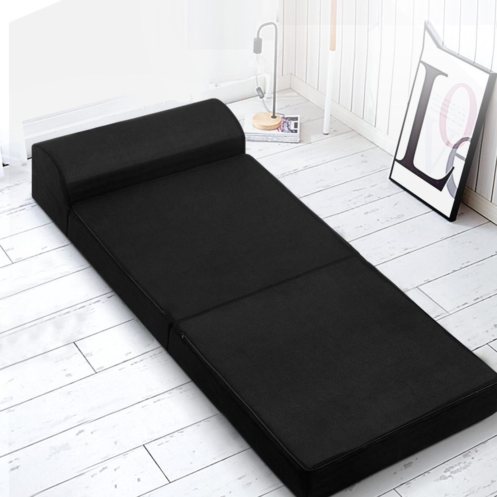 Giselle Folding Mattress Foldable Single Mattresses Portable Bed Lounge Velvet Bunnings Australia