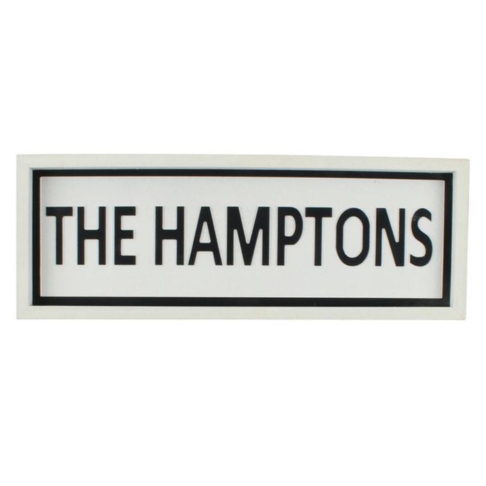 Maine & Crawford Hume Wood 45x17cm The Hamptons Sign - Bunnings Australia
