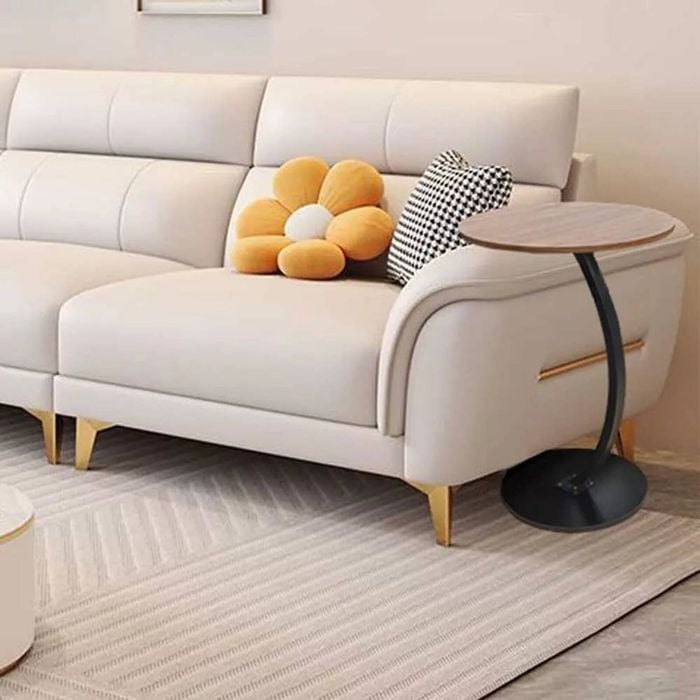 Splendid Living Coffee Table Wood Sofa End Bedside Oval Shape Side ...