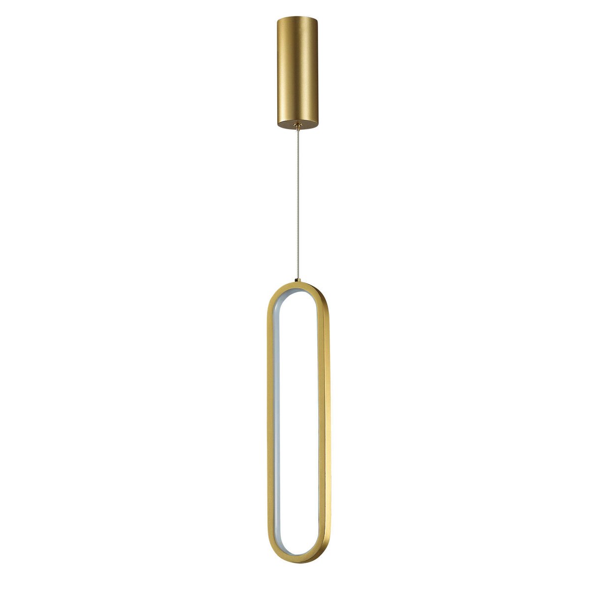 Vencha Oval LED Single Pendant Light - Gold (3000K) - Bunnings Australia