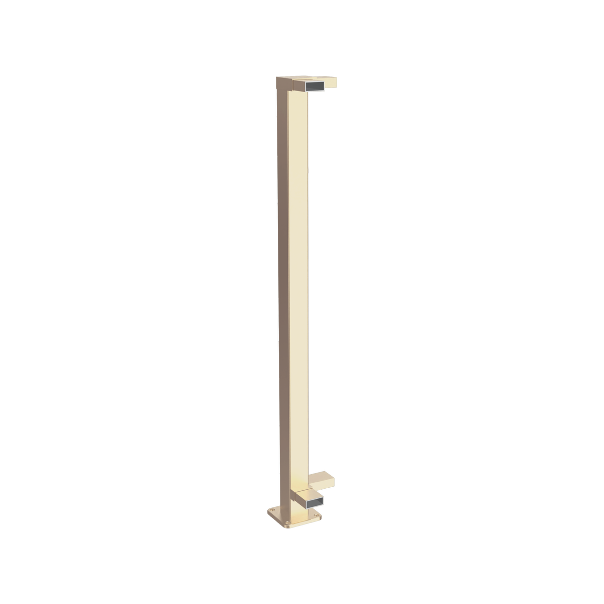 ProtectorAl 1010mm Primrose Aluminium Flanged 90° Balustrade Post ...