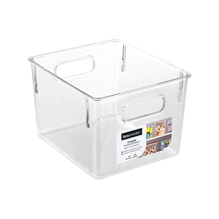 Boxsweden 21 x 19 x 15cm Medium Clear Storage Container - Bunnings Australia