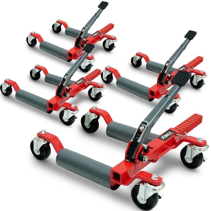 T-Rex 2360kg Set of 4 Vehicle Positioning Jacks, Mechanical Ratcheting ...