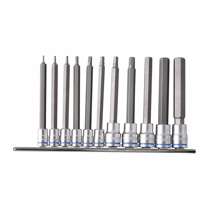 Kincrome 11 Piece 1/4" and 3/8" Metric Long Hex Socket Rail - Bunnings ...