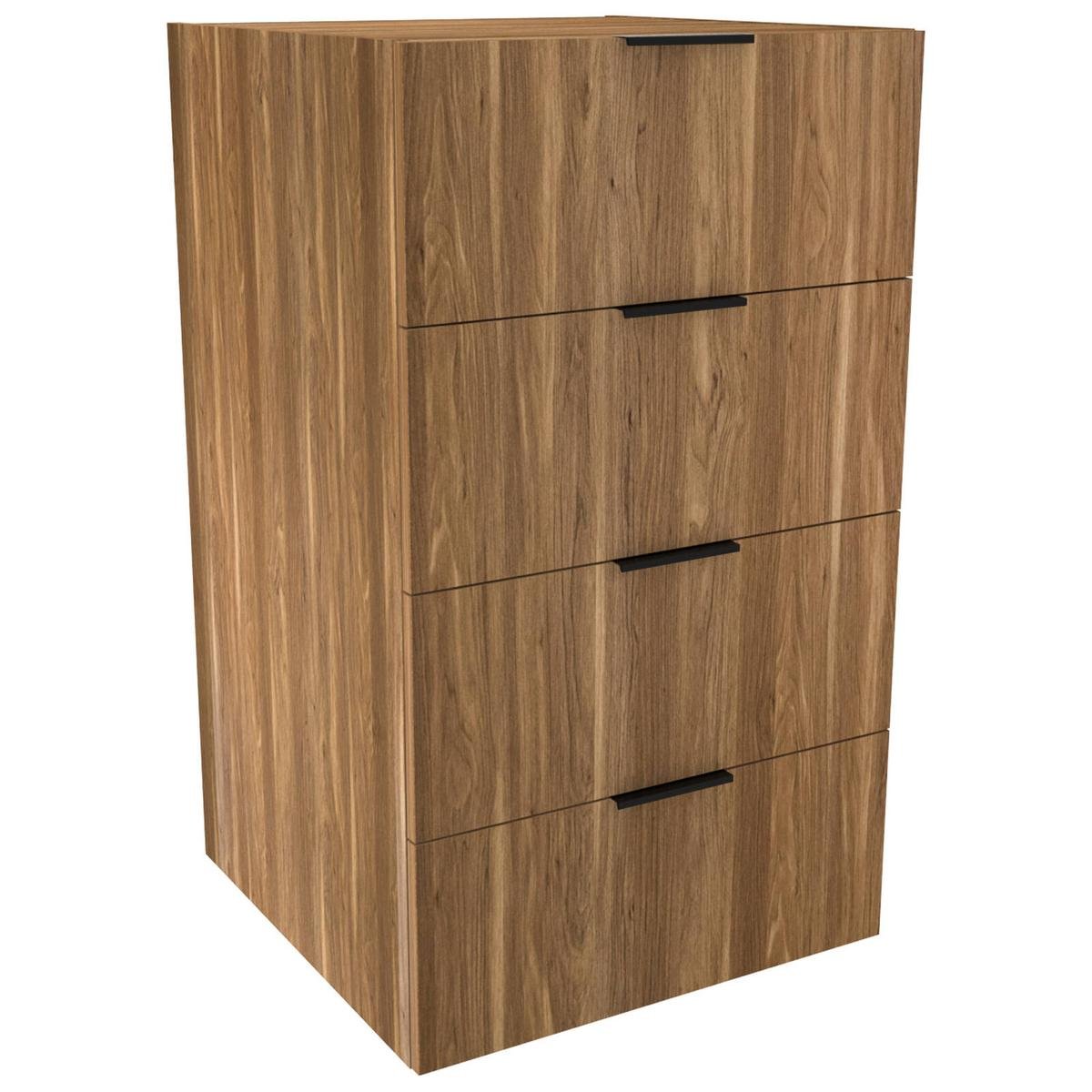Lugna 1024 x 600 x 580mm Cove 4 Drawer Ready to Assemble Unit ...