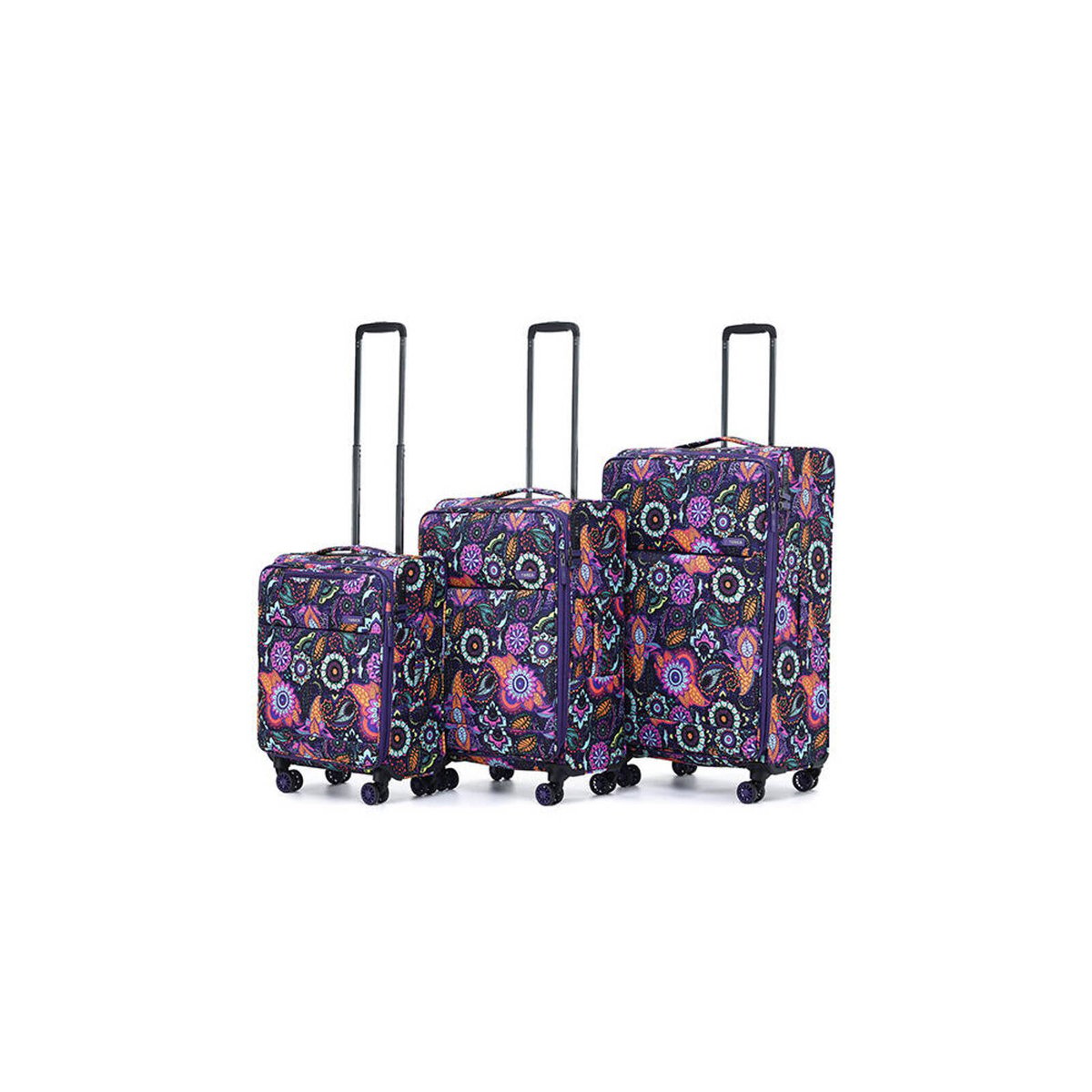 3pc Tosca So-Lite Suitcase Trolley Luggage Set - Paisley - Bunnings ...