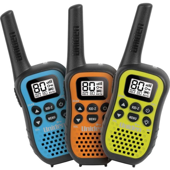 Uniden 80Ch 0.5W Uhf Handheld Cb 3Pk With Kid-Z Mode Kid-Zone (Block ...