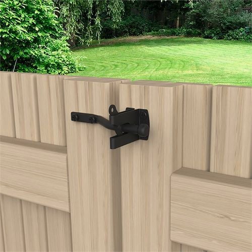 Zenith Matte Black Improved Gate Latch - Bunnings New Zealand