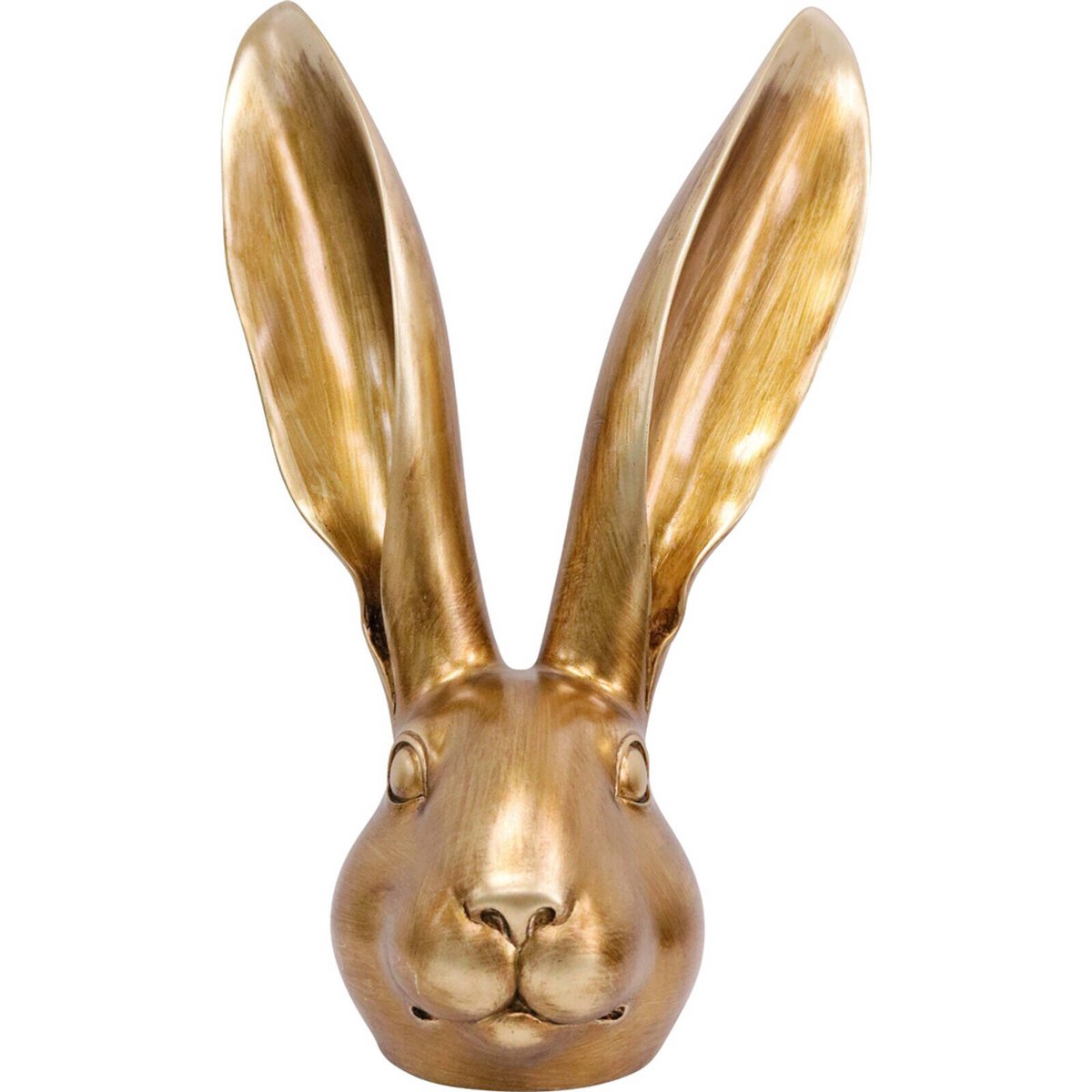 LVD XL Resin Hare Head Sculpture Decor 36.5cm - Gold - Bunnings Australia