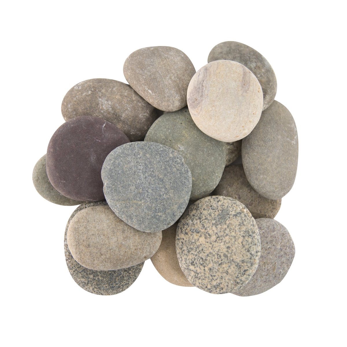 Tuscan Path 1.5kg 30 - 50mm Natural Stone Grey Pebbles - Bunnings Australia
