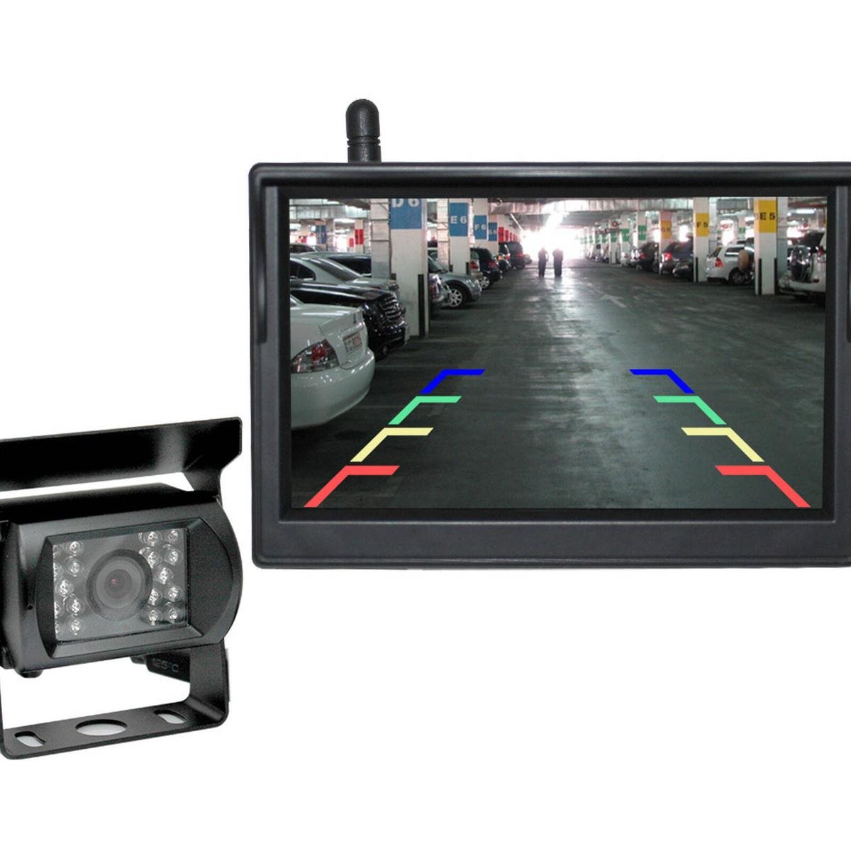 Elinz 5" Car Wireless Reversing Camera Monitor Rear View Kit CCD ...