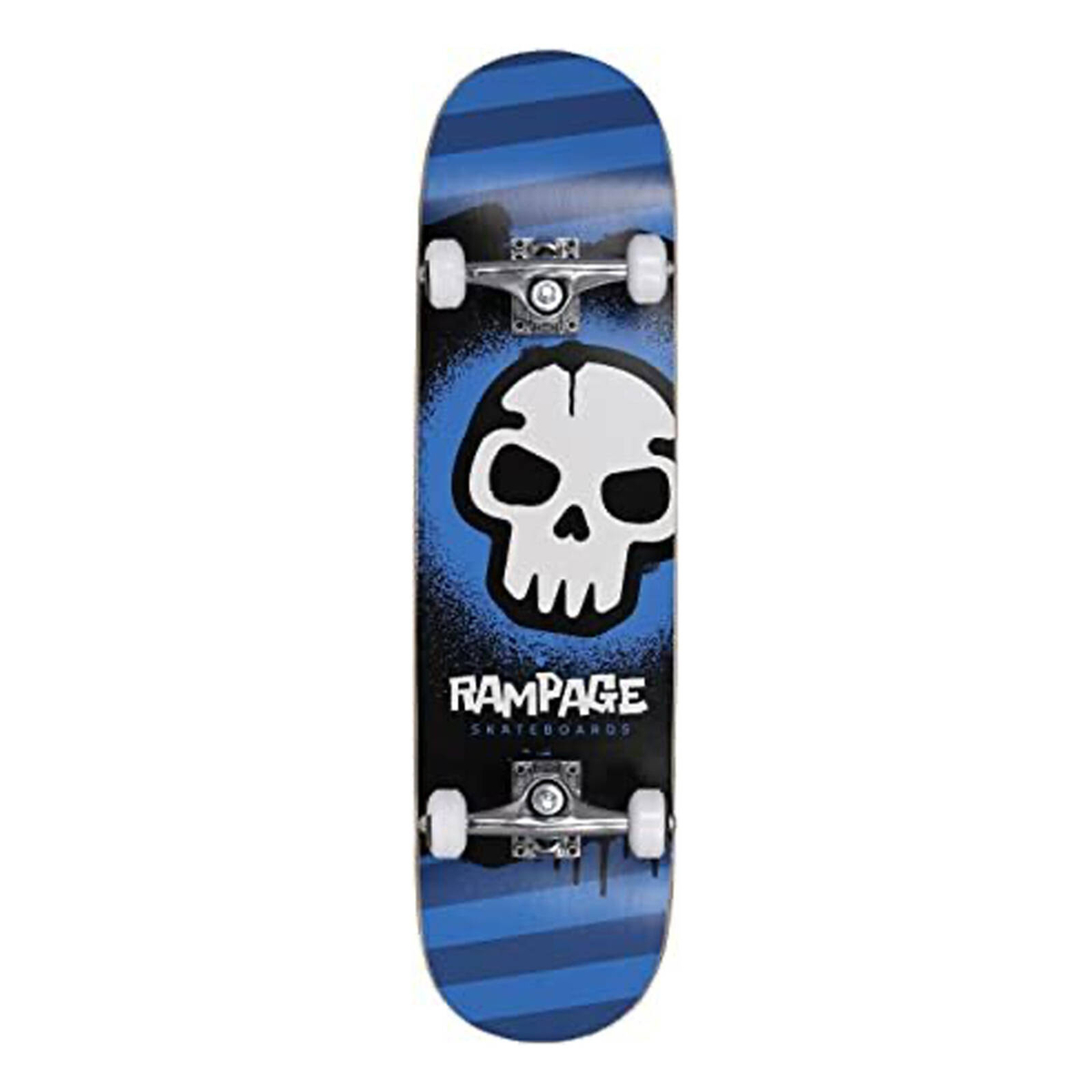 Rampage Skate Graffiti Skull Complete Skateboard 8" - Blue - Bunnings ...