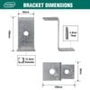 Carinya 50 x 100 x 50 x 50 x 4mm Galvanised Reinforcing Z Bracket ...