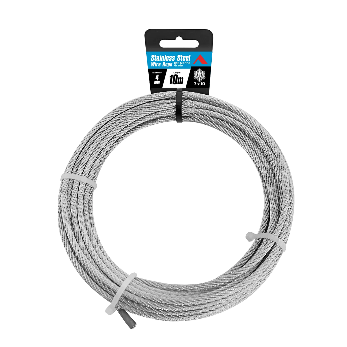 Pinnacle 4.0mm x 10m Marine Grade Stainless Steel Wire Rope - Bunnings ...