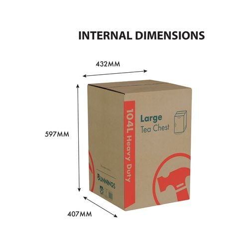 Bunnings 104L Heavy Duty Moving Carton - Bunnings Australia