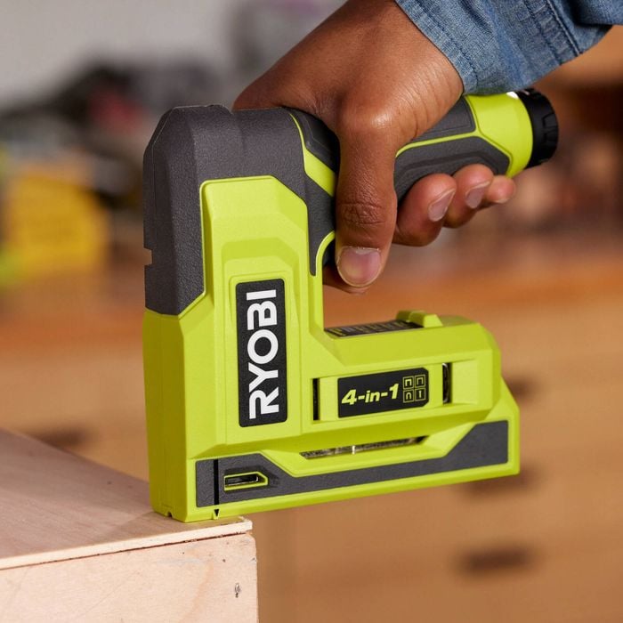 Ryobi USB Lithium 4-In-1 Stapler Kit - Bunnings Australia