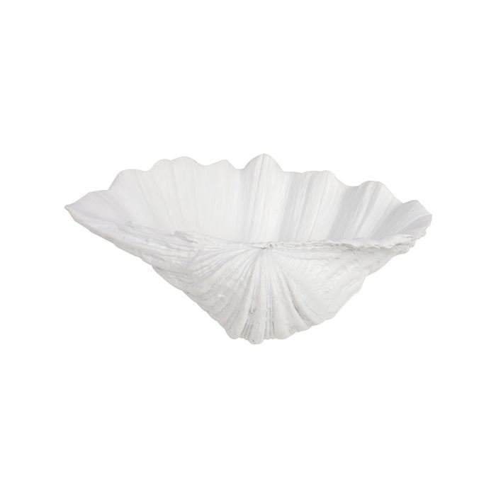 Maine & Crawford Onyx 25cm Resin Clam Shell - White - Bunnings Australia