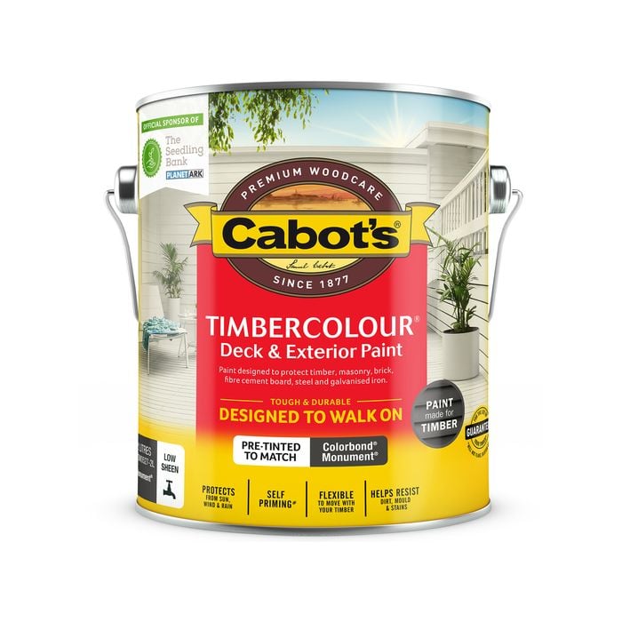 Cabot's 2L Colorbond Monument Timbercolour Deck & Exterior Paint ...