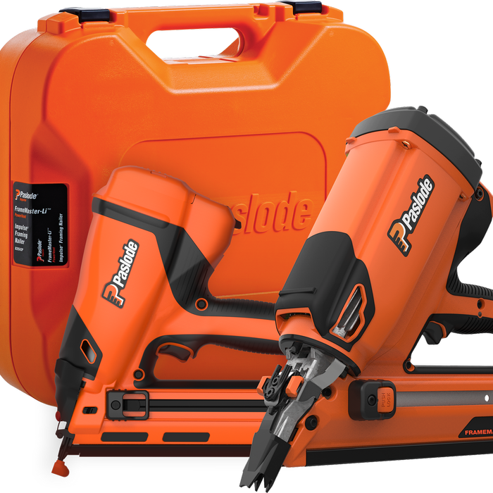 Paslode FrameMaster & TrimMaster Nailer Combo Kit with 2 Batteries ...