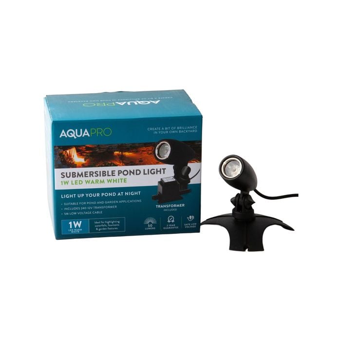 AQUAPRO 1 LED Warm White Pond Light with Transformer - Bunnings Australia