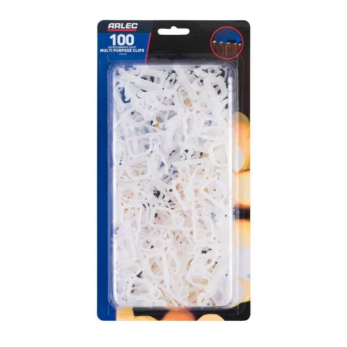 Arlec 100 Entertainment Light Multi Purpose Clips - Bunnings Australia