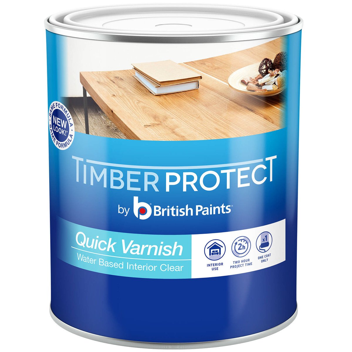 Timber Protect 1L Clear Matt Water Based Interior Quick Varnish - Bunnings Australia