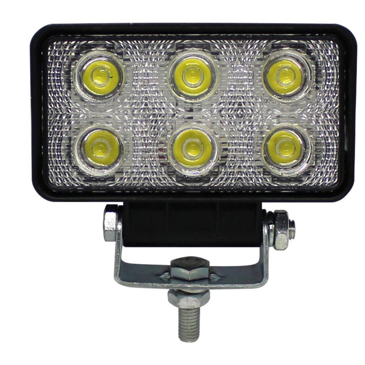 Elinz 4" 18W LED Work Light Rectangular 60Â° Flood Lamp Fog IP67 ...