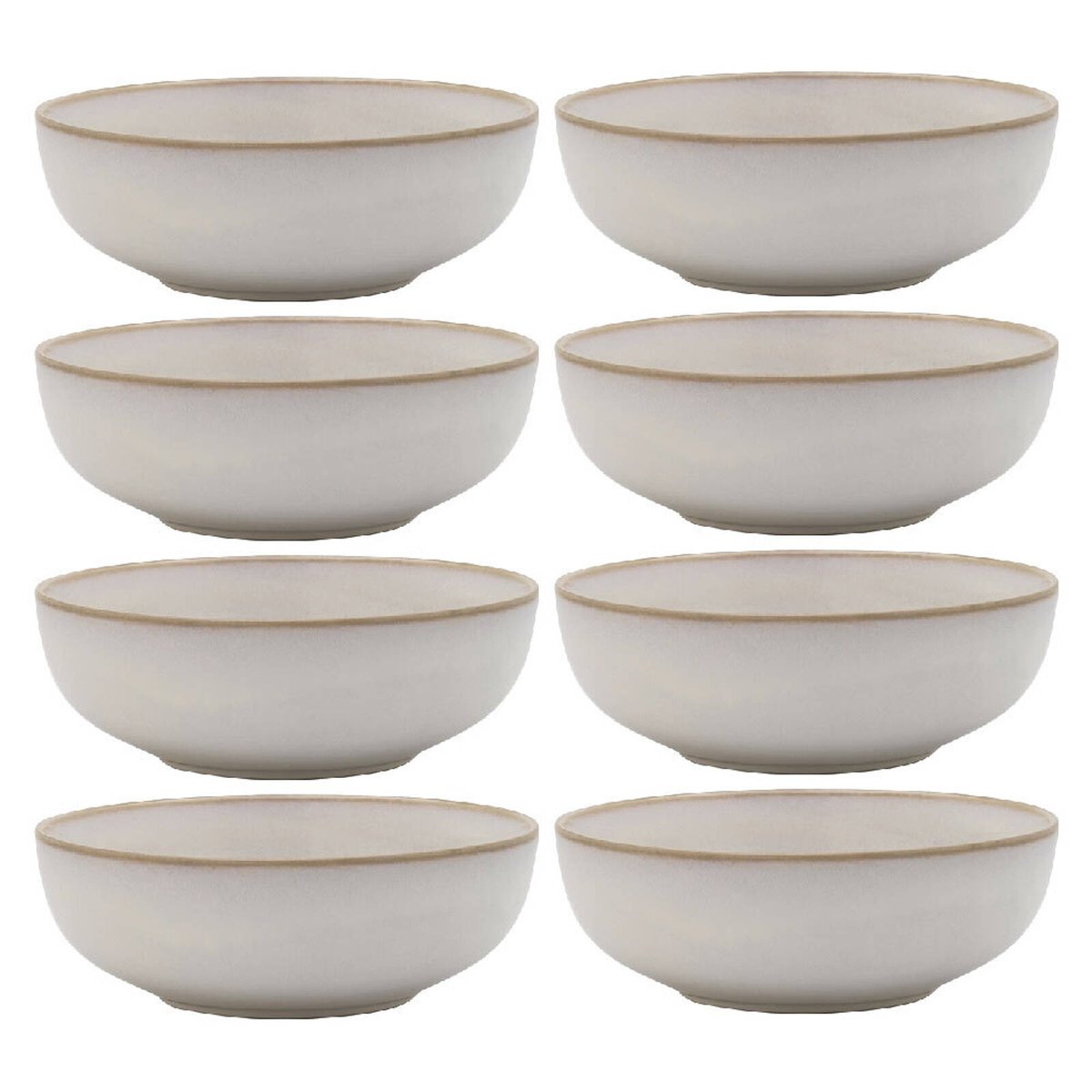8PK Ecology Stoneware Dinnerware Element Bowl 18cm Blanc - Bunnings ...