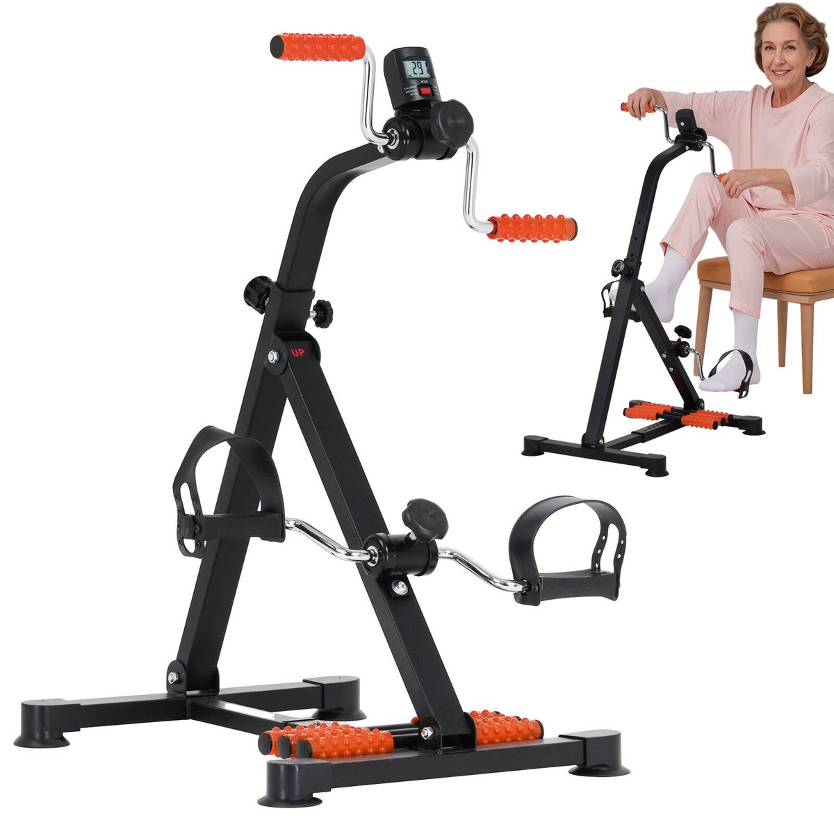 Advwin Pedal Exerciser Bike for Seniors, Quiet Arm & Leg Physical ...