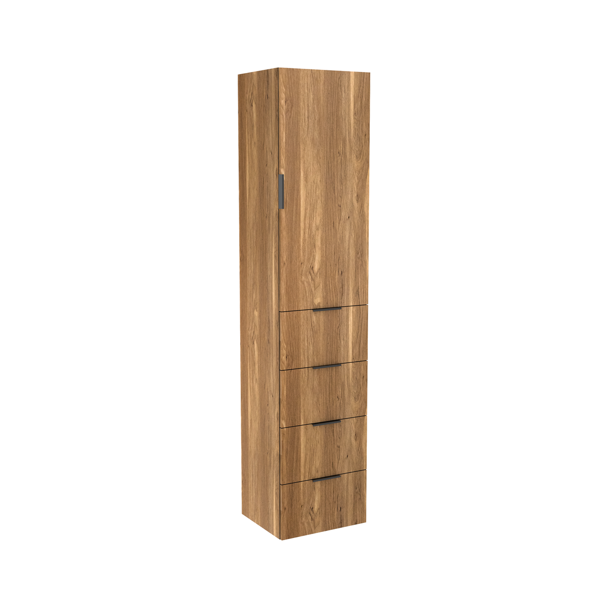 Lugna 2048 x 450 x 380mm Cove 3 Shelf 4 Drawers Right Hinged Door ...