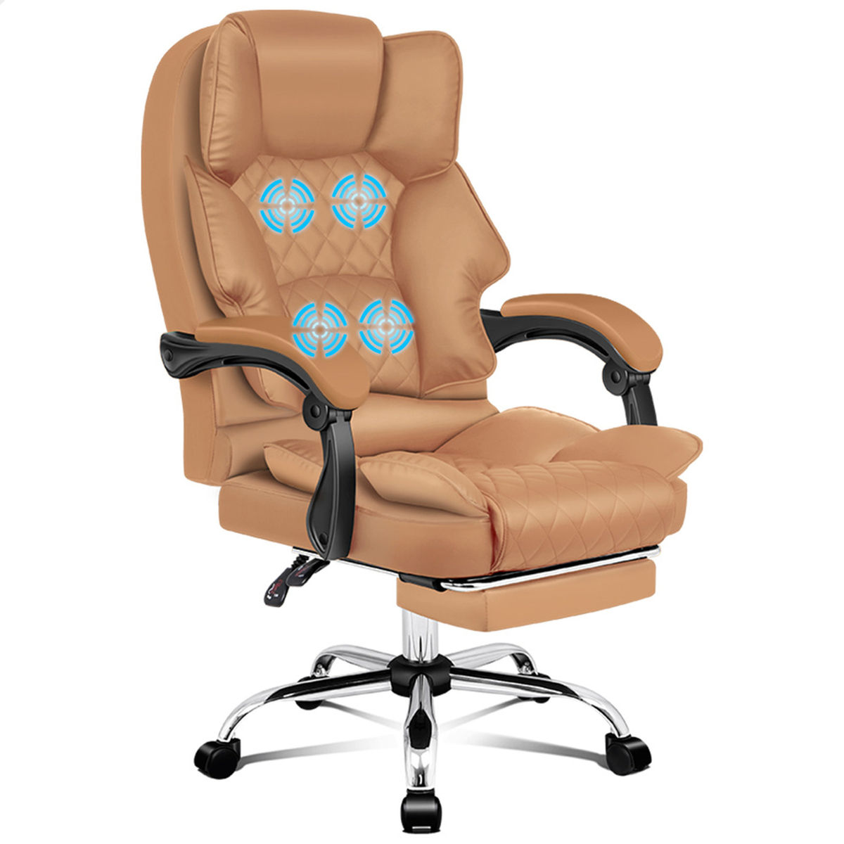 Alfordson Office Desk Chair Massage Brown Bunnings Australia 6393