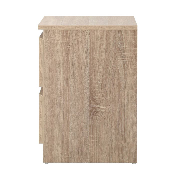 Oikiture Bedside Tables Set of 2 Nightstand Side End Table Storage Cabinet Wood - Bunnings Australia