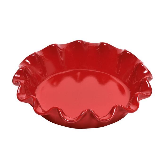 Emile Henry 26cm Ceramic Ruffled Pie Dish Burgundy - Bunnings Australia