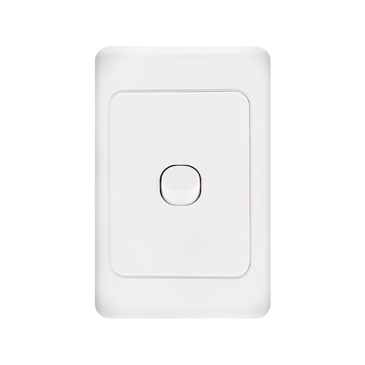 DETA White 1 Gang Single Vertical Switch - Bunnings Australia