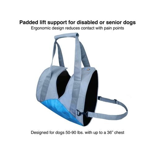 Up & About Dog Lifter - Coastal Blue/charcoal - Bunnings Australia